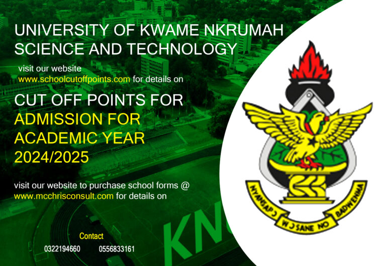 KNUST CUT OFF POINTS AND COURSES FOR 2024/2025 ACADEMIC YEAR ...