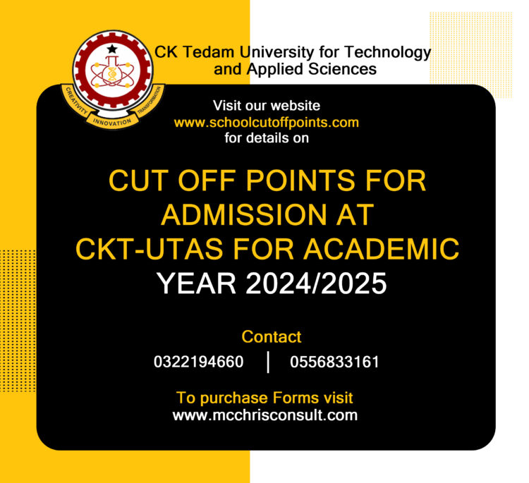 THE CK TEDAM UNIVERSITY FOR TECHNOLOGY AND APPLIED SCIENCES CUT OFF ...